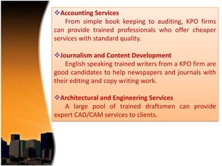 Knowledge process outsourcing | PPTX