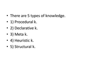 knowledge representation in artificial intelligence | PPTX