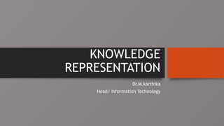 KNOWLEDGE REPRESENTATION AND TYPES .pptx