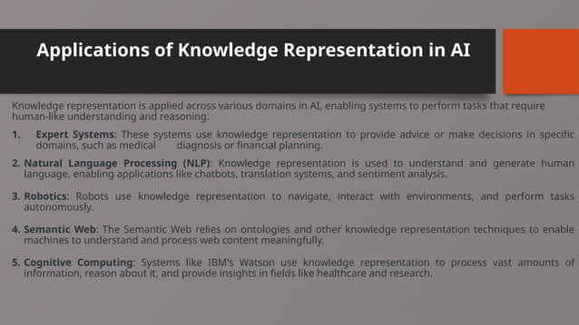 KNOWLEDGE REPRESENTATION AND TYPES .pptx