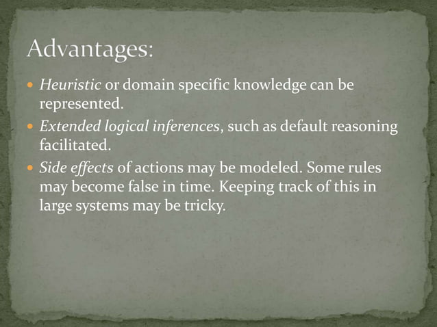 Knowledge representation in AI | PPTX | Programming Languages | Computing