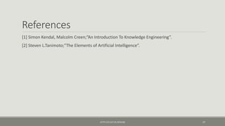 Knowledge representation and reasoning | PPTX