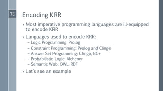 Knowledge Representation and Reasoning | PPTX