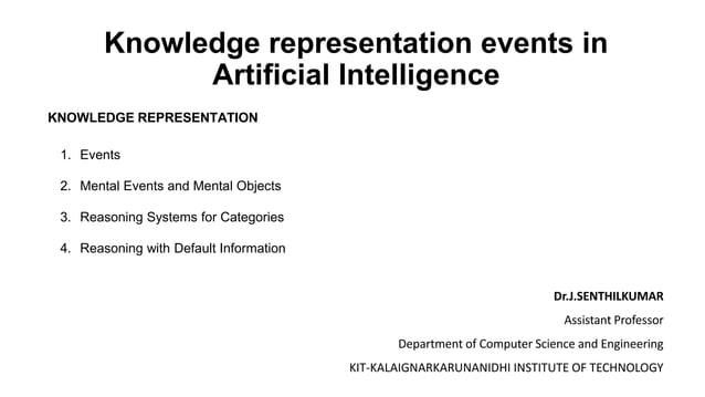 Knowledge representation events in Artificial Intelligence.pptx ...