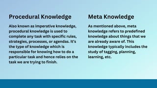 Knowledge Representation in AI | PDF