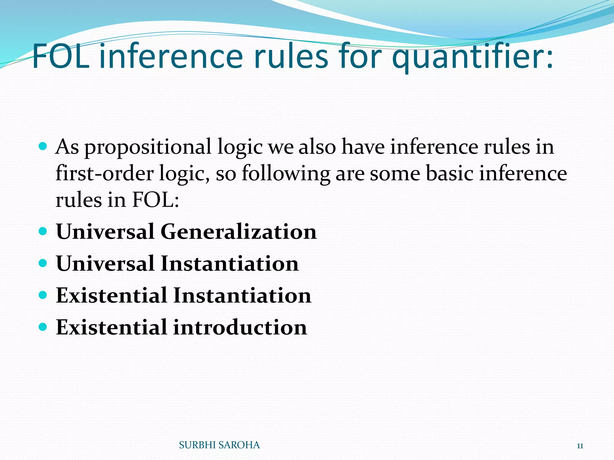 Knowledge Representation & Reasoning AI UNIT 3 | PPTX