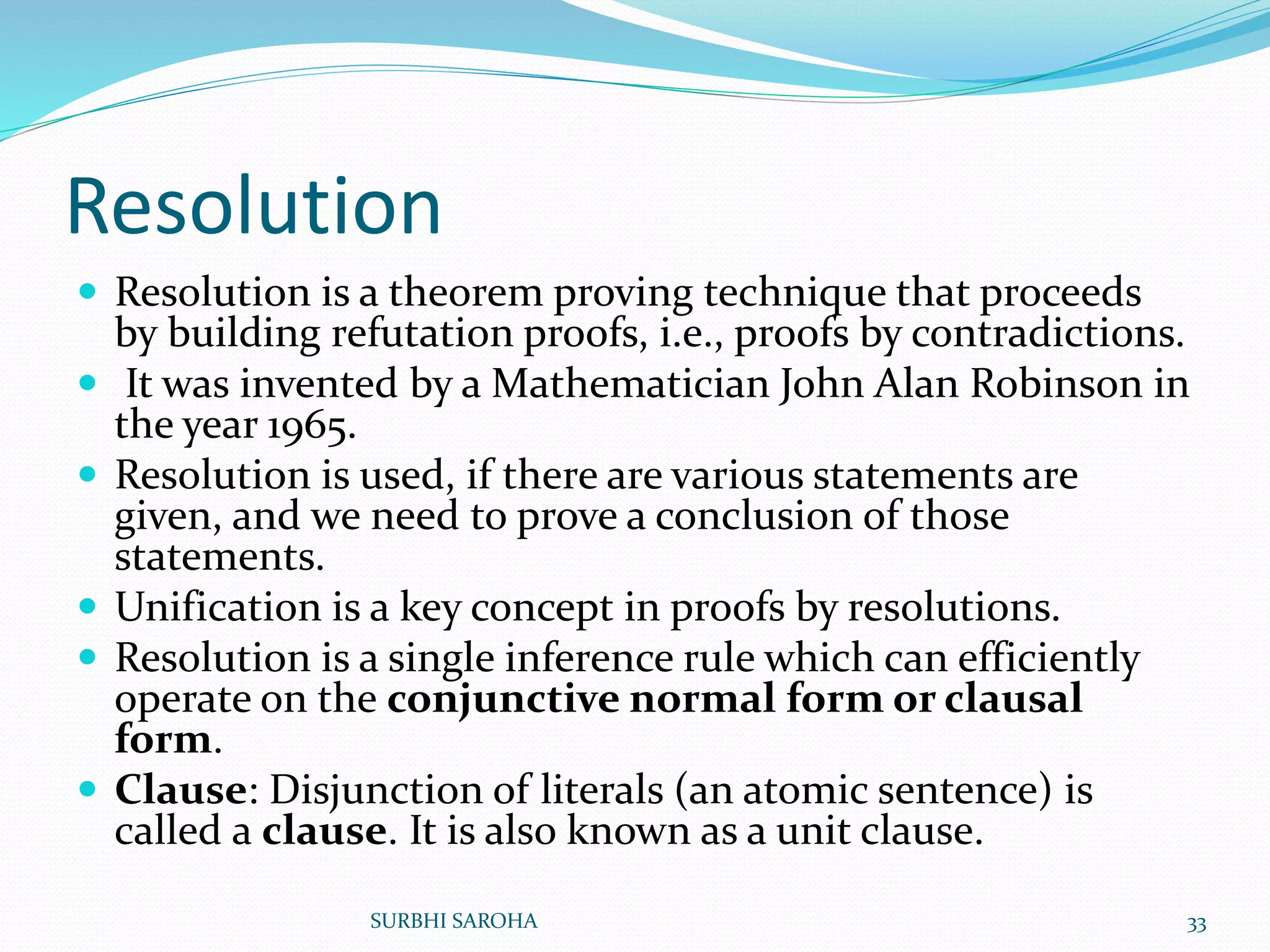 Knowledge Representation & Reasoning AI UNIT 3 | PPT Knowledge Representation & Reasoning AI UNIT 3 | PPT