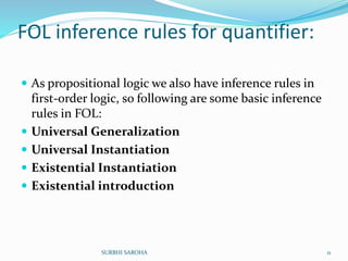 Knowledge Representation & Reasoning AI UNIT 3 | PPTX