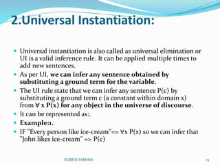 Knowledge Representation & Reasoning AI UNIT 3 | PPTX