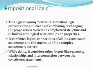 Knowledge Representation & Reasoning AI UNIT 3 | PPTX
