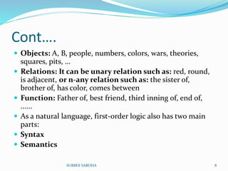Knowledge Representation & Reasoning AI UNIT 3 | PPTX
