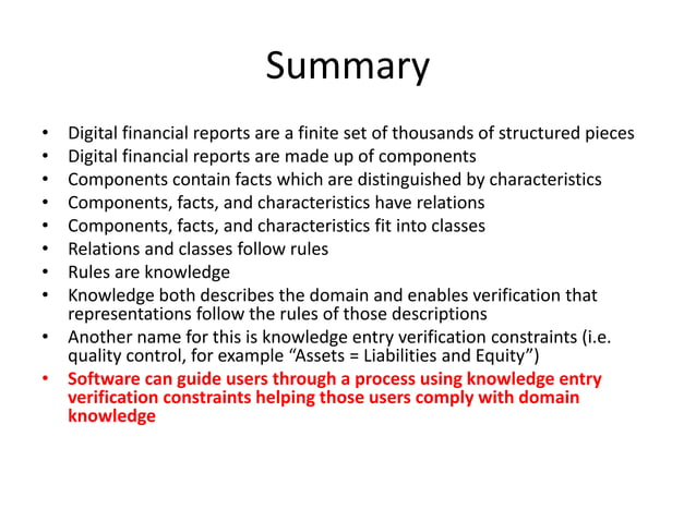 Knowledge Representation Using XBRL | PPT