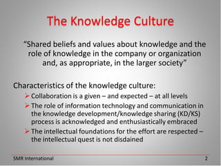 Knowledge Services To Knowledge Culture | PDF