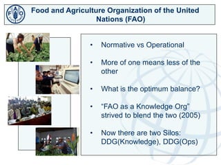 Role of Knowlede Share Fairs - Example from FAO | PPTX | Agriculture ...