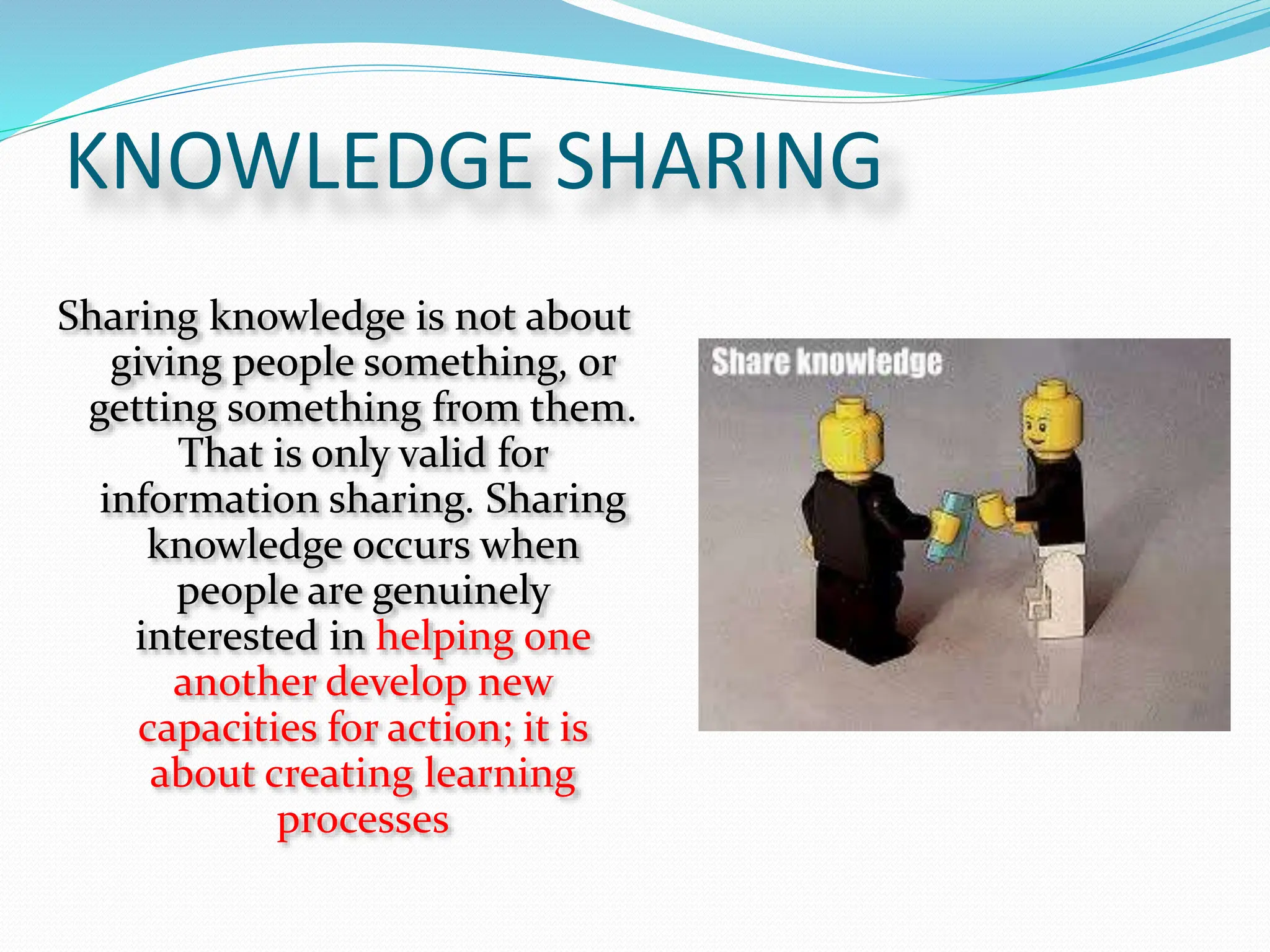 KNOWLEDGE SHARING short notes and expressions .ppt