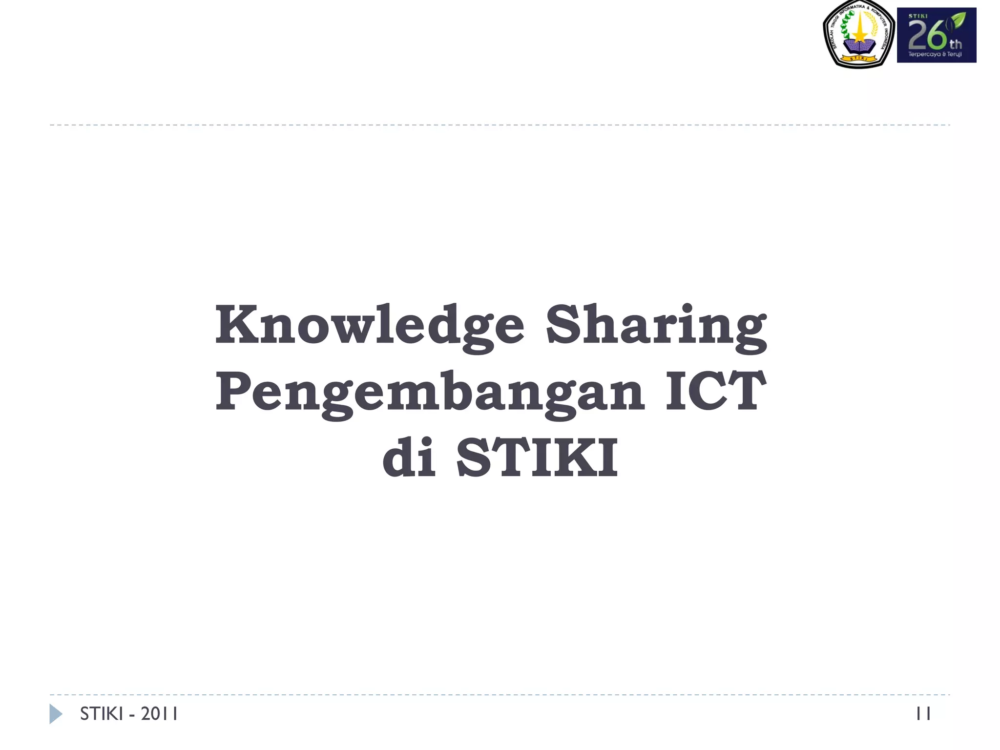 Knowledge sharing sim stiki | PPT