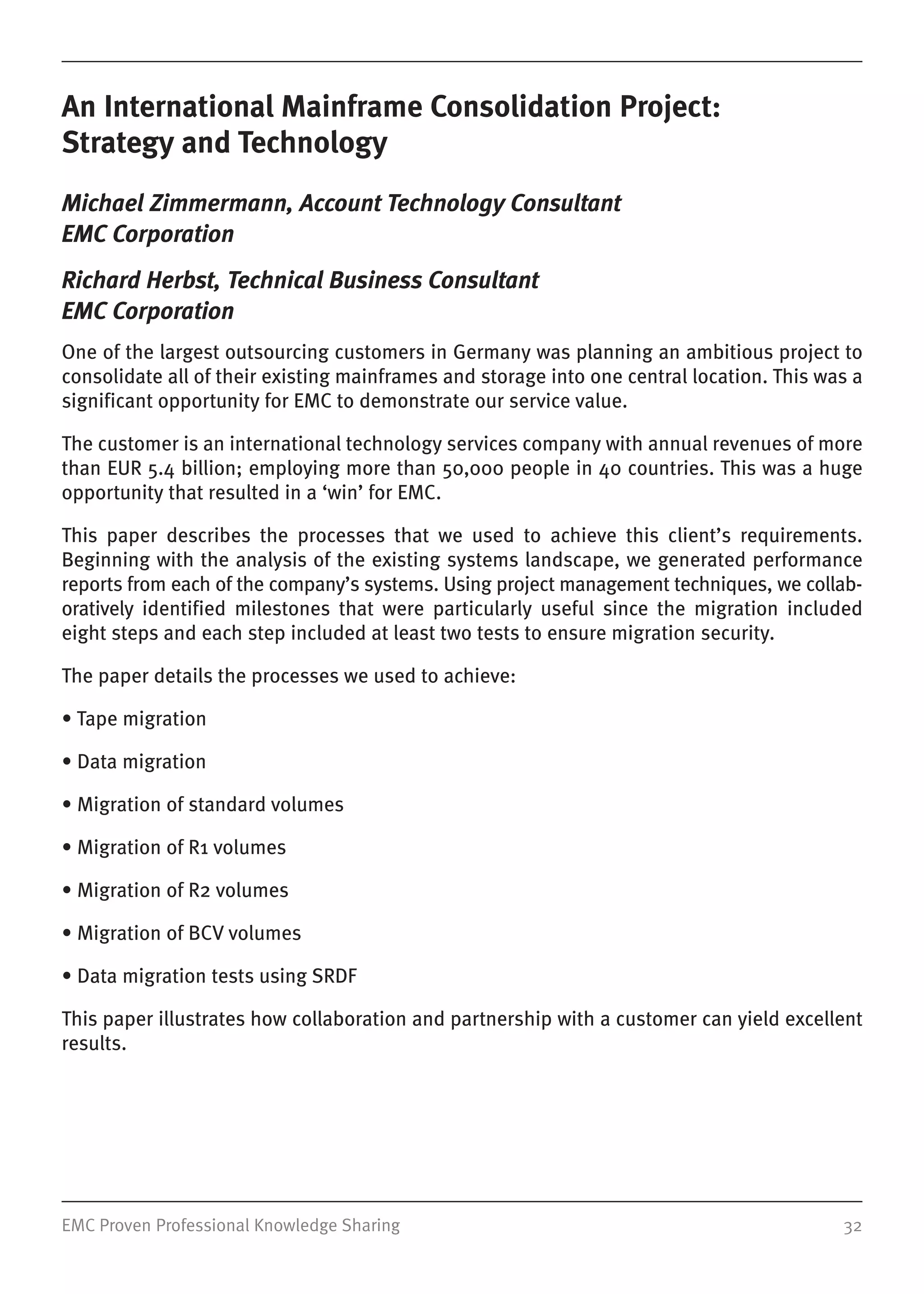 EMC Proven Professional Knowledge Sharing 2007 Book of Abstracts | PDF