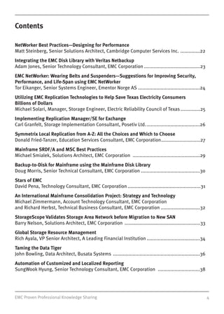 EMC Proven Professional Knowledge Sharing 2007 Book of Abstracts | PDF