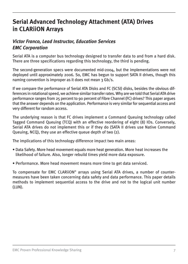 EMC Proven Professional Knowledge Sharing 2007 Book of Abstracts | PDF