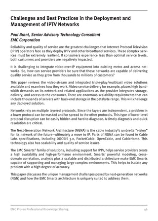 EMC Proven Professional Knowledge Sharing 2007 Book of Abstracts | PDF