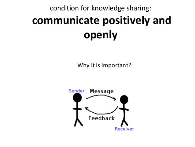 Knowledge sharing and creative environment