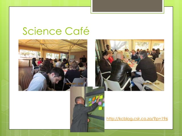 Knowledge sharing events – moving beyond presentations | PPT