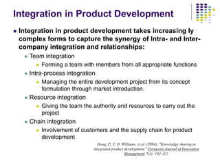 Knowledge sharing in integrated product development | PPT