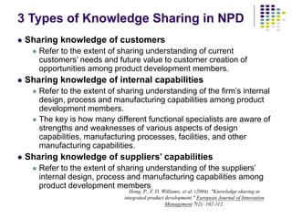 Knowledge sharing in integrated product development | PPT