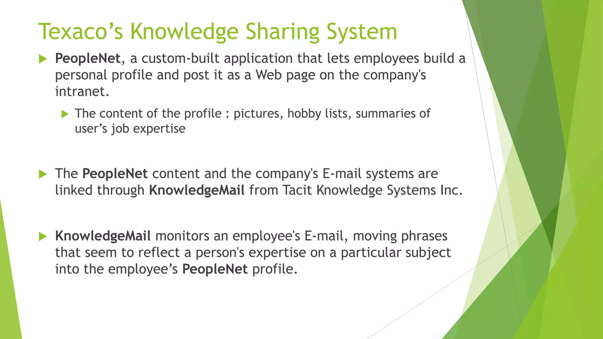 Knowledge sharing system | PPTX