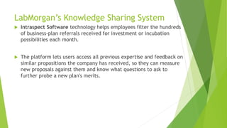 Knowledge sharing system | PPTX | Email | Internet