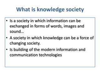 Knowledge socie | PPTX