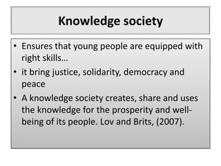 Knowledge socie | PPTX
