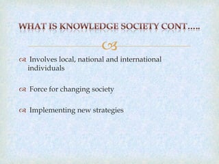 Teachers and 21st Century knowledge society | PPTX