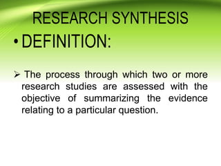KNOWLEDGE SYNTHESIS IN NURSING REAL.pptx