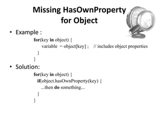 JavaScript Common Mistake | PPT