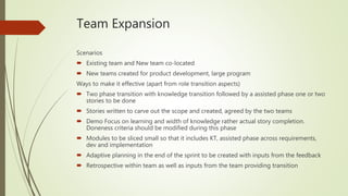 Effective Knowledge transition using agile | PPT