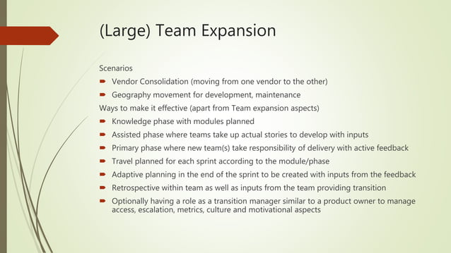 Effective Knowledge transition using agile | PPT