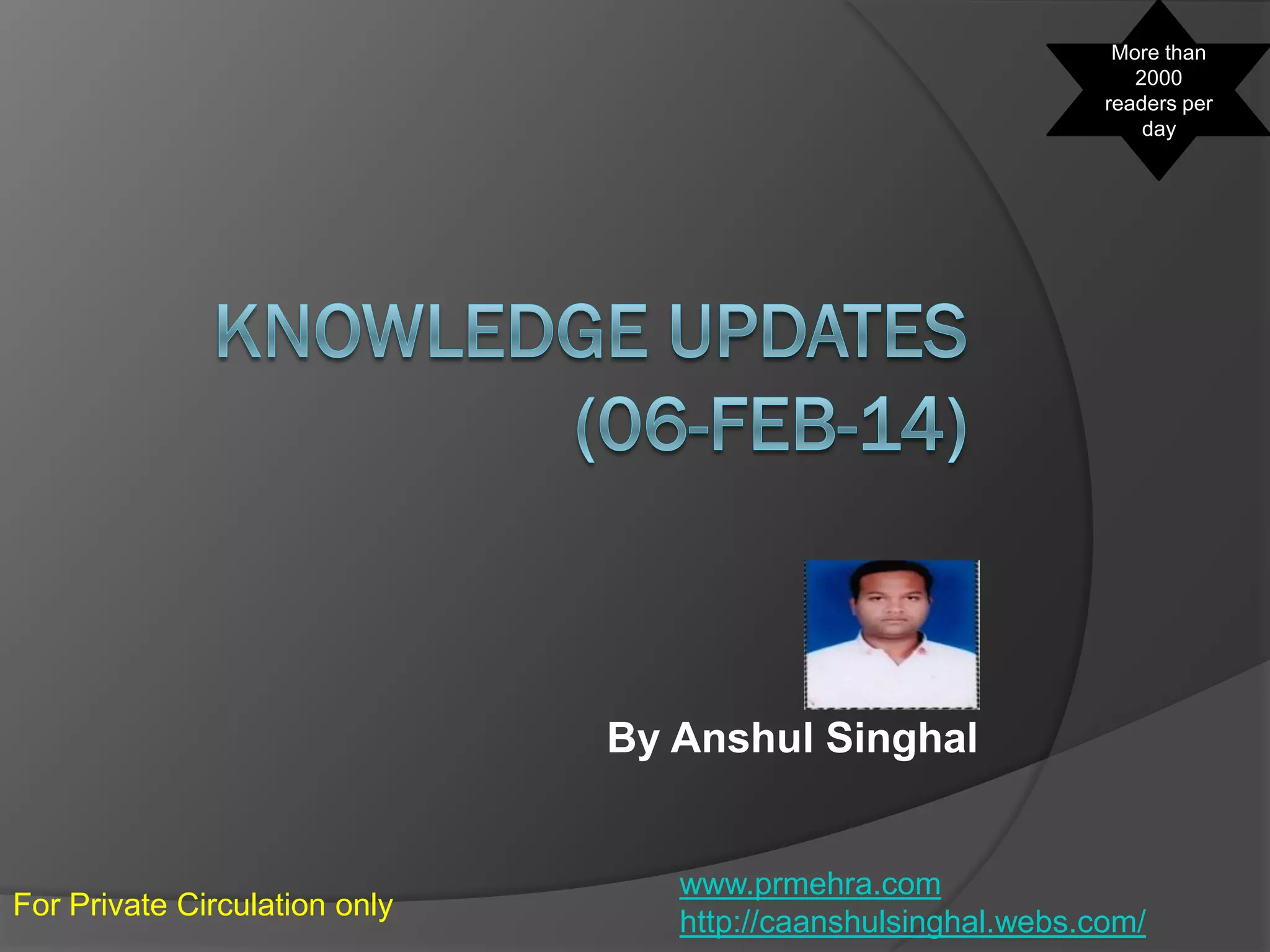 Knowledge update 6 feb-14 | PPT