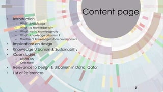 Knowledge urbanism | PPTX