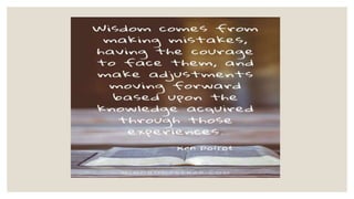 Knowledge Vrs Wisdom Pptx