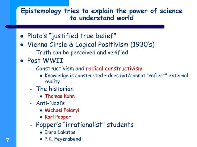 Knowledge vs Belief, Justification and Truth ― What Scientific ...