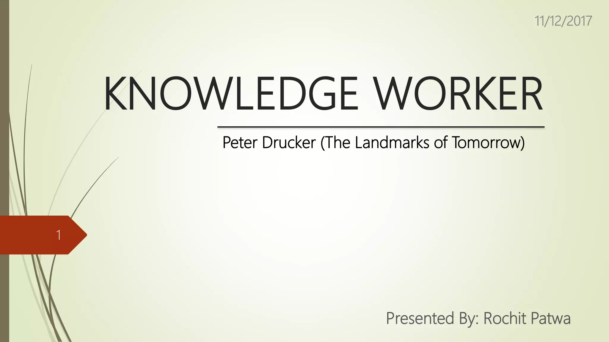 Knowledge worker | PPTX