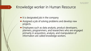 Knowledge worker | PPTX