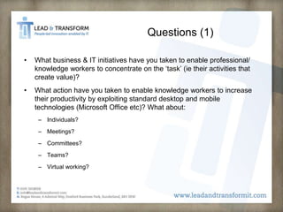 Knowledge worker productivity | PPTX