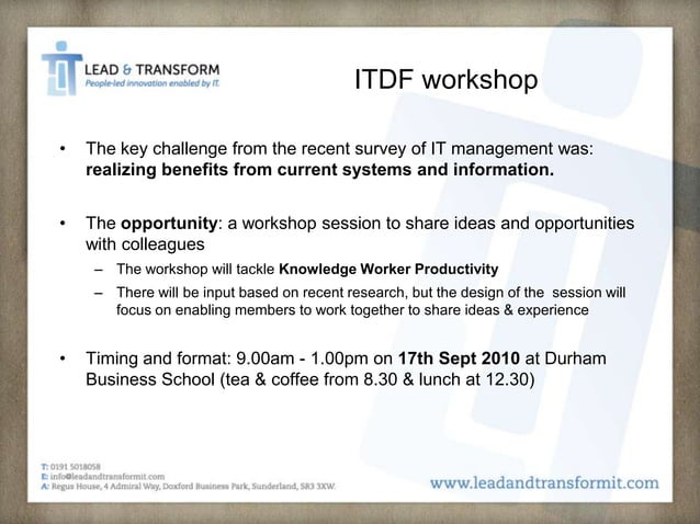 Knowledge worker productivity | PPTX