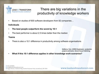 Knowledge worker productivity | PPTX