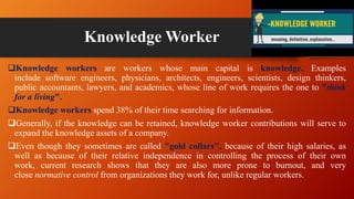 Knowledge worker & Wisdom worker | PPTX