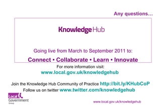Knowlegde hub introduction presentation | PPT