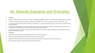 Knowles theory of Andragogy.pptx