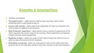 Knowles theory of Andragogy.pptx